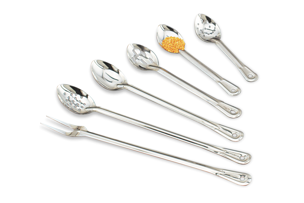 BASTING SPOONS/FORK (Light,Medium & Heavy) STAINLESS STEEL – King Metal ...
