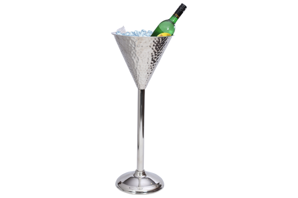 WINE/CHAMPAGNE STAND STAINLESS STEEL – King Metal Works