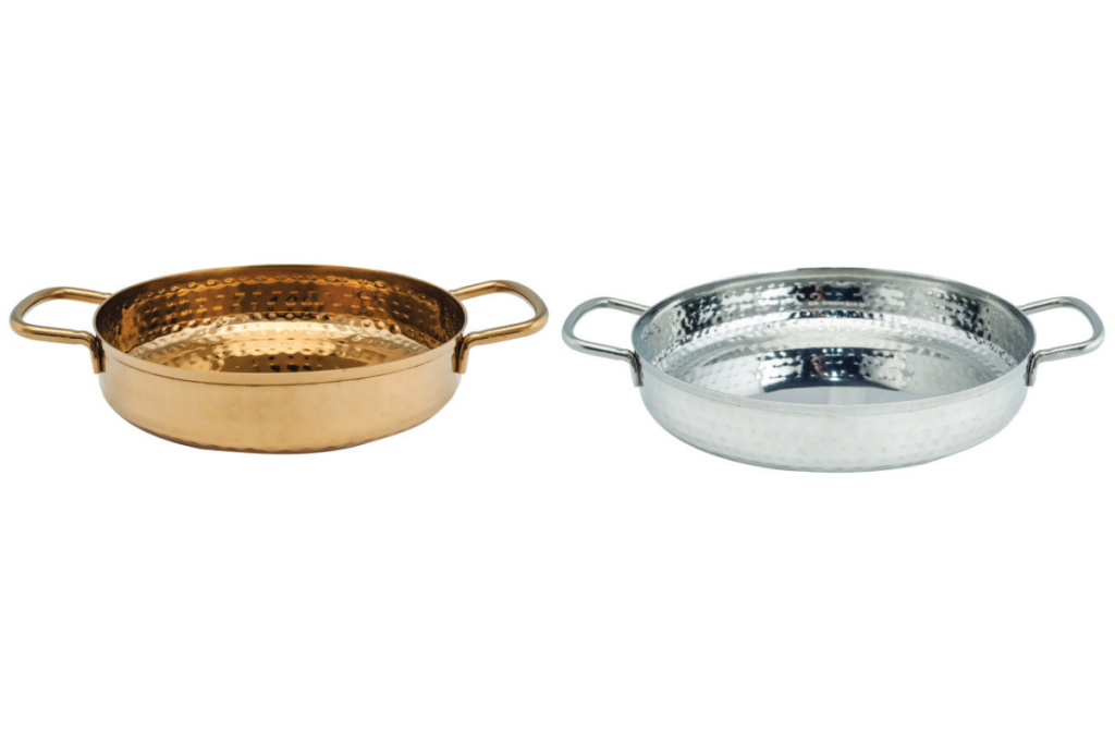 Mini Pan Deep Hammered With Handle Stainless Steel – King Metal Works