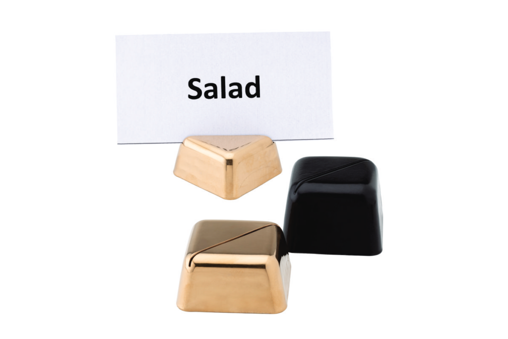Menu Card Holder Hammered Square Stainless Steel – King Metal Works